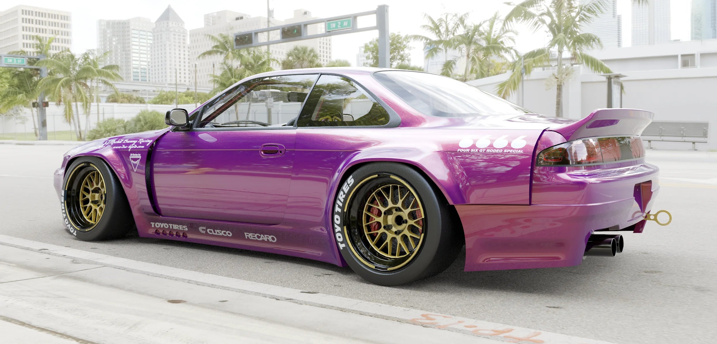 Rocket Bunny Pandem V3.0 Nissan Silvia [S14] + Duck Wing | 1994 - 1996 ...